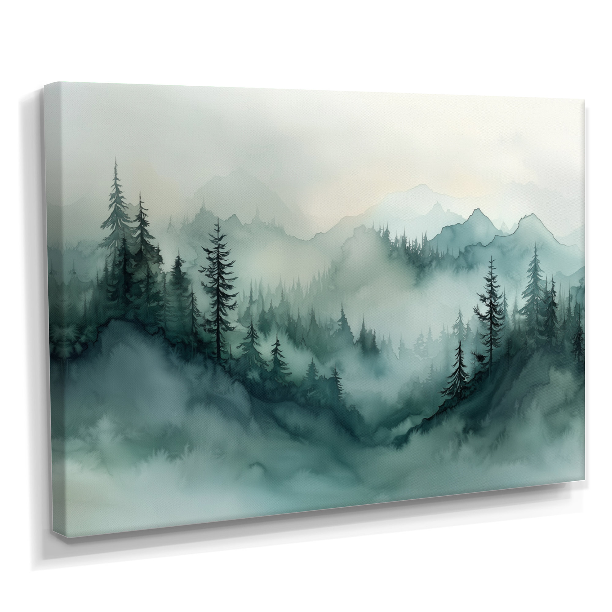 Millwood Pines Fading Light Gradient Forest Landscape II - mountains ...