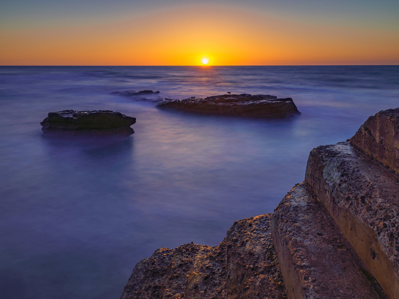 Made & Curated Stepping Stone Sunset in La Jolla, California by Brian ...