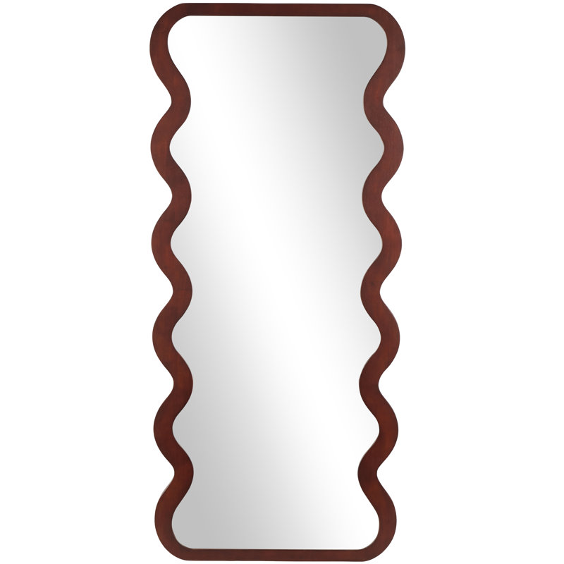 AllModern Wood Wavy Room Wall Mirror | AllModern