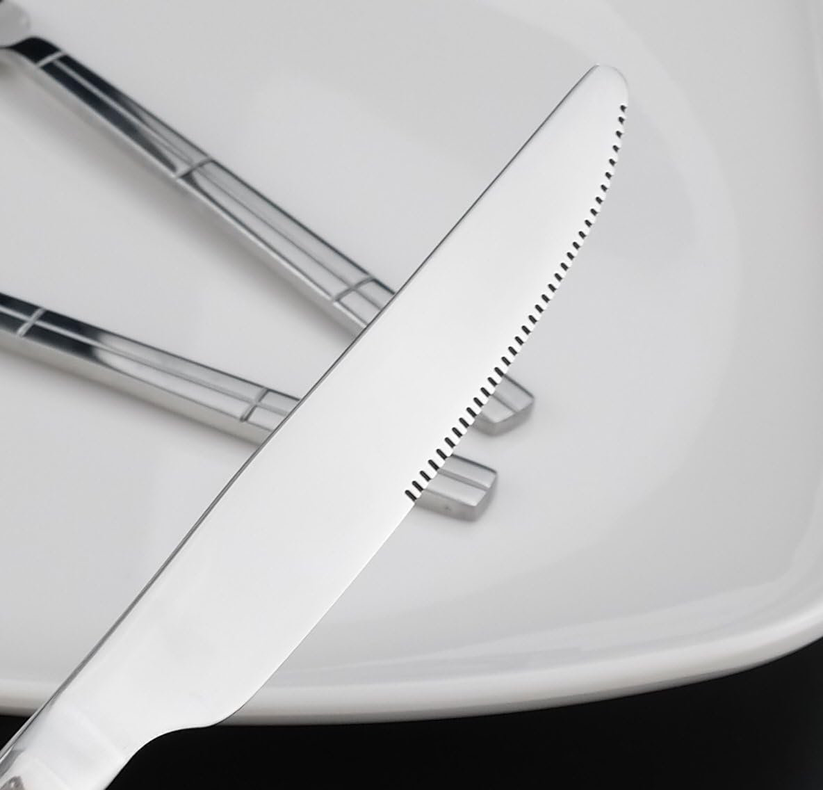 WKING 80-Piece Stainless Steel Flatware Set, Service For 16 - Durable ...