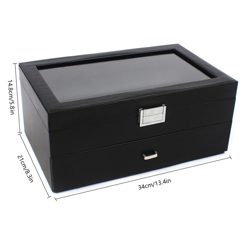 Latitude Run® Wood Watch Box + Drawer & Reviews | Wayfair