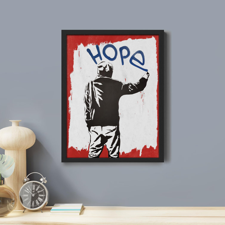 SIGNLEADER " Banksy Graffiti Hope " | Wayfair