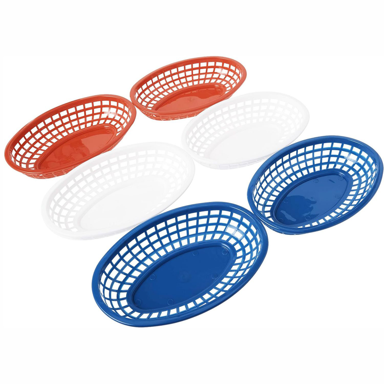 Rebrilliant 6 Piece Classic Oval Plastic Baskets - Wayfair Canada