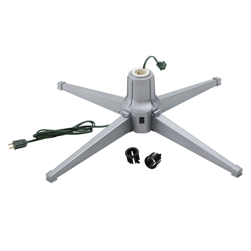 Red Barrel Studio® Rotating Tree Stand Base w/Snowdrift 6.5' Pine ...