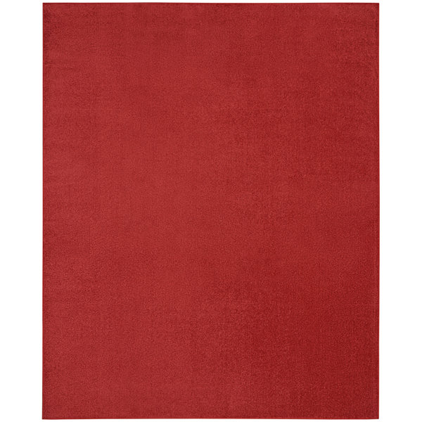 Ebern Designs Nourison Essentials Brick Red Area Rug & Reviews | Wayfair