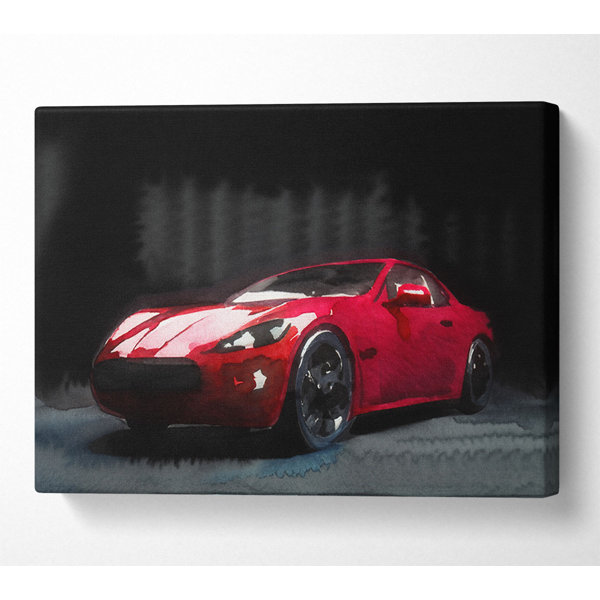 Borough Wharf Maserati Red - Wrapped Canvas Art Prints | Wayfair.co.uk