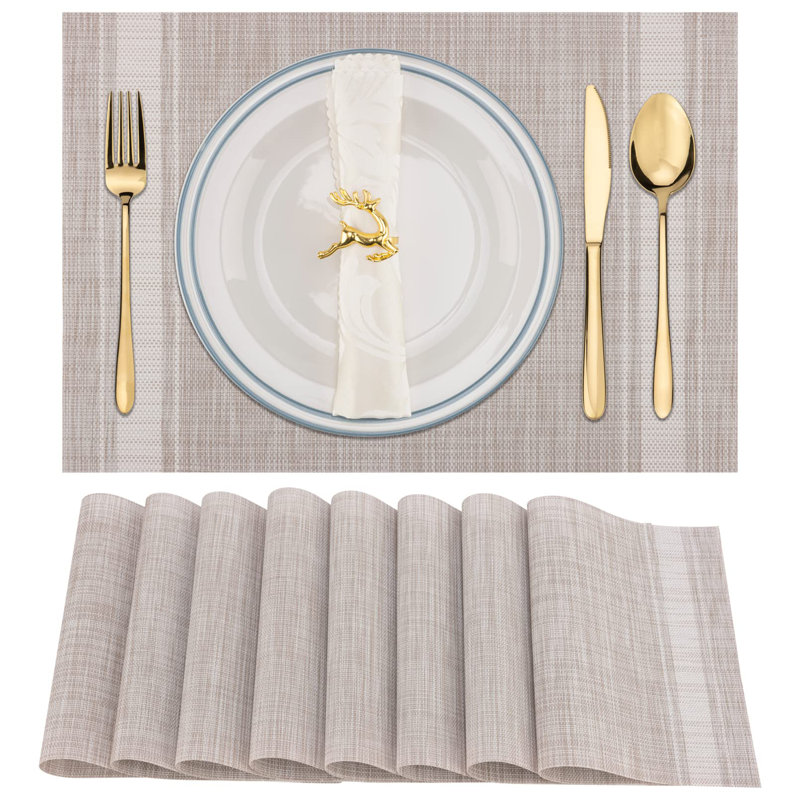 COOREL Striped Rectangle Placemat | Wayfair