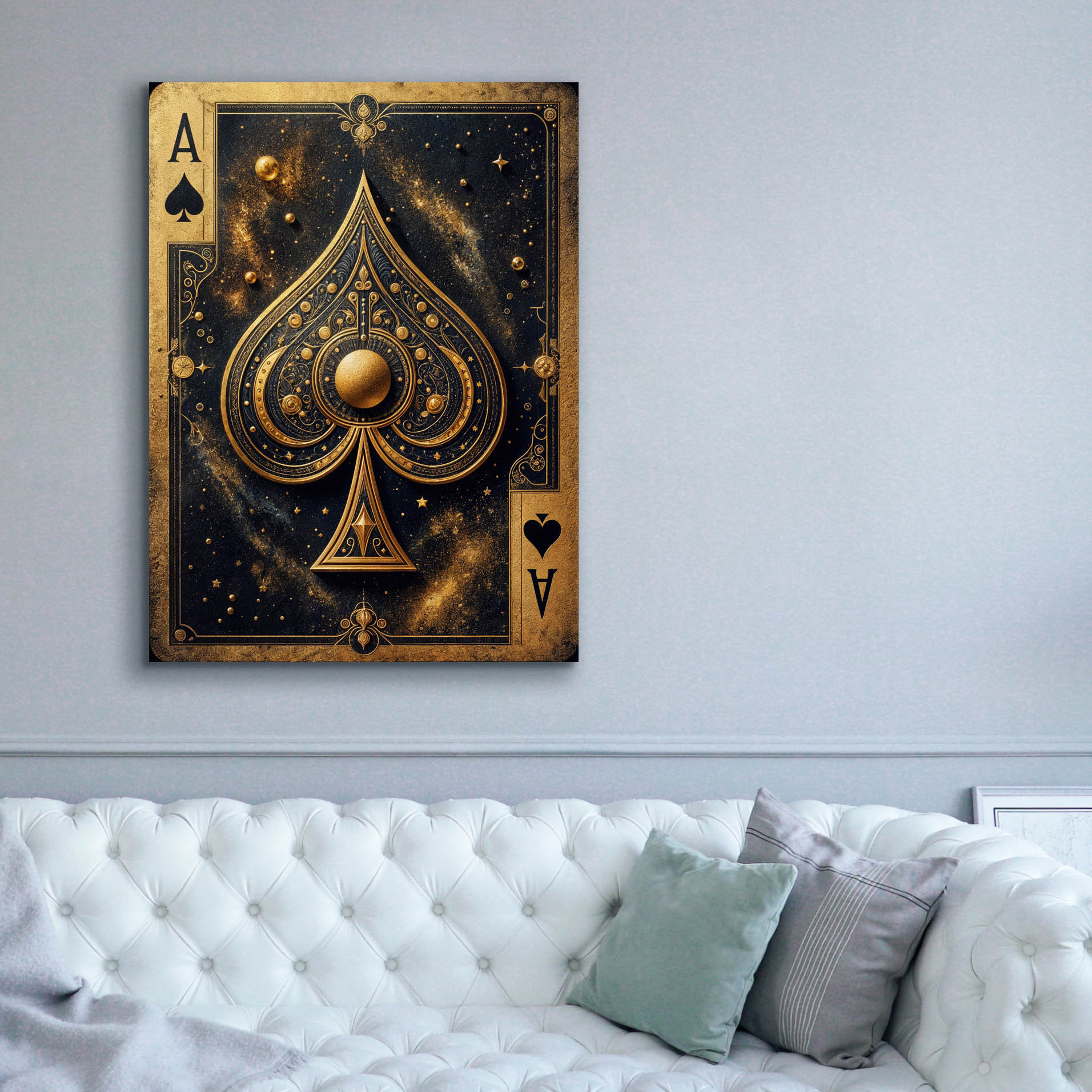 Epic Graffiti 'Ace Of Spades' by Rey Klimt Canvas Wall Art, 40" x 54 ...