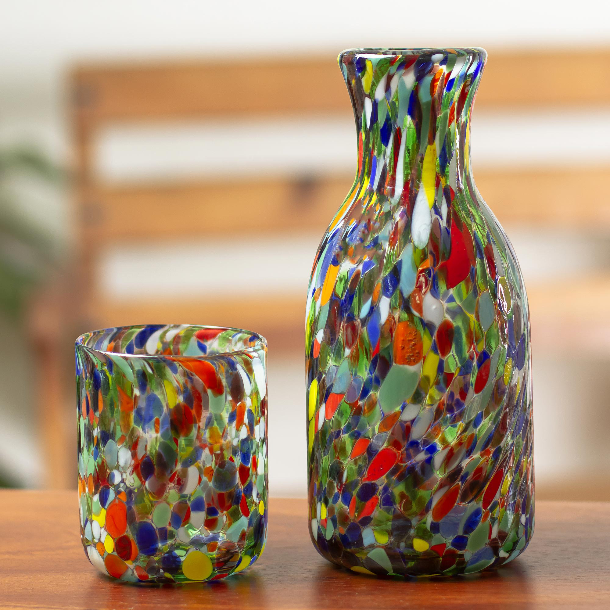 Orren Ellis Ghemigian Handmade Jubilant Handblown 2 Pieces 13 oz ...