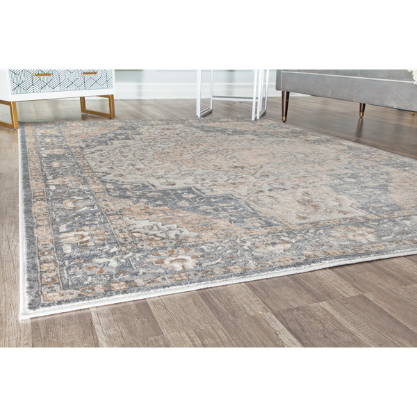 Bungalow Rose Elliana Vintage Taupe Grey Area Rug & Reviews - Wayfair ...