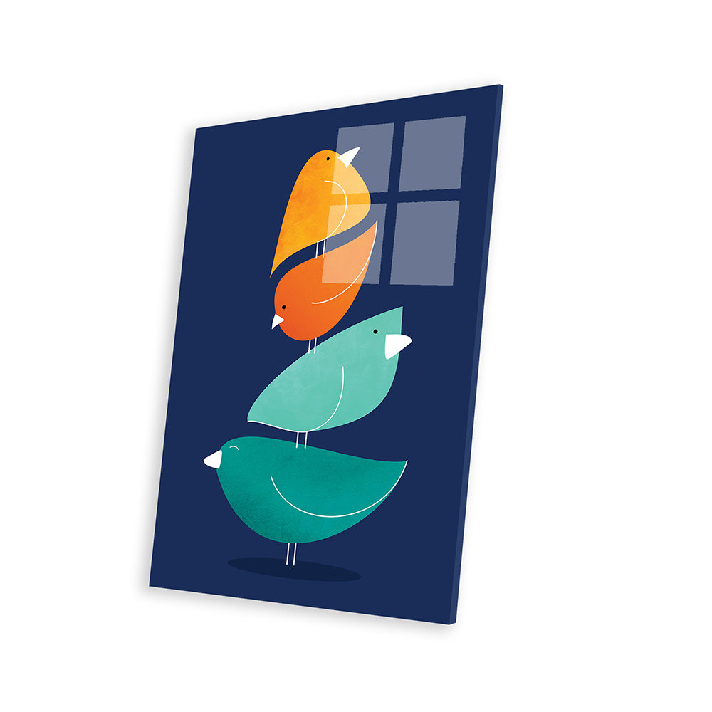 Red Barrel Studio Bird Stack I by Modern Tropical - Print - Wayfair Canada