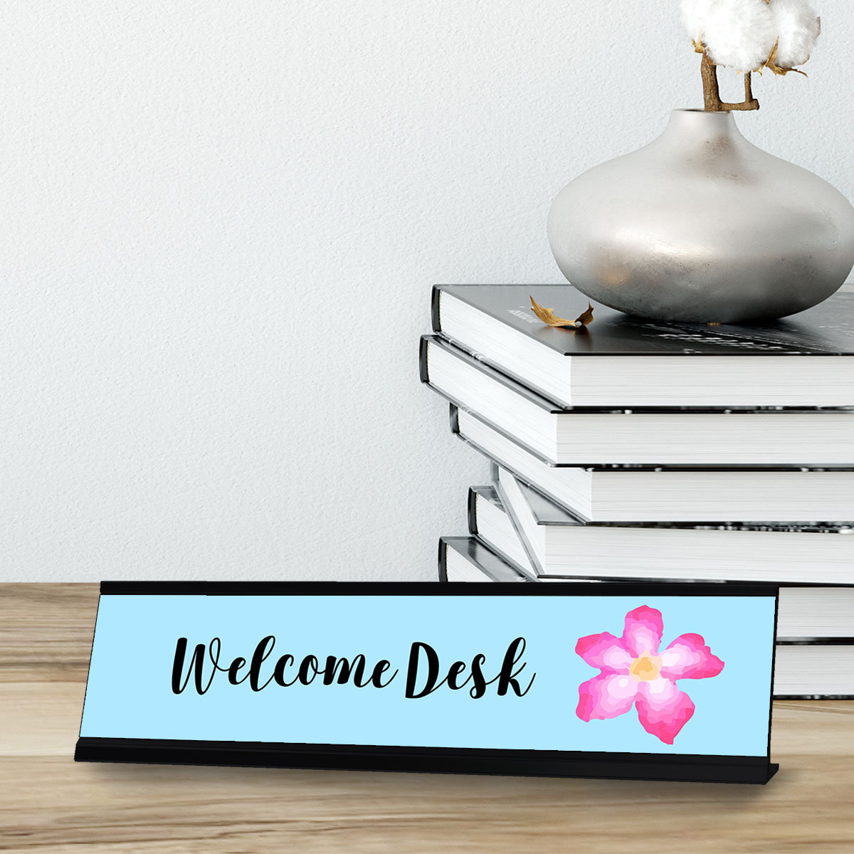 Signs ByLITA Welcome Desk Cute Reception Desk Sign | Wayfair