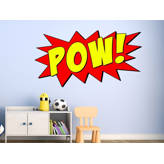 VWAQ Comic Book Style Peel and Stick Pow Caption Wall Decal | Wayfair