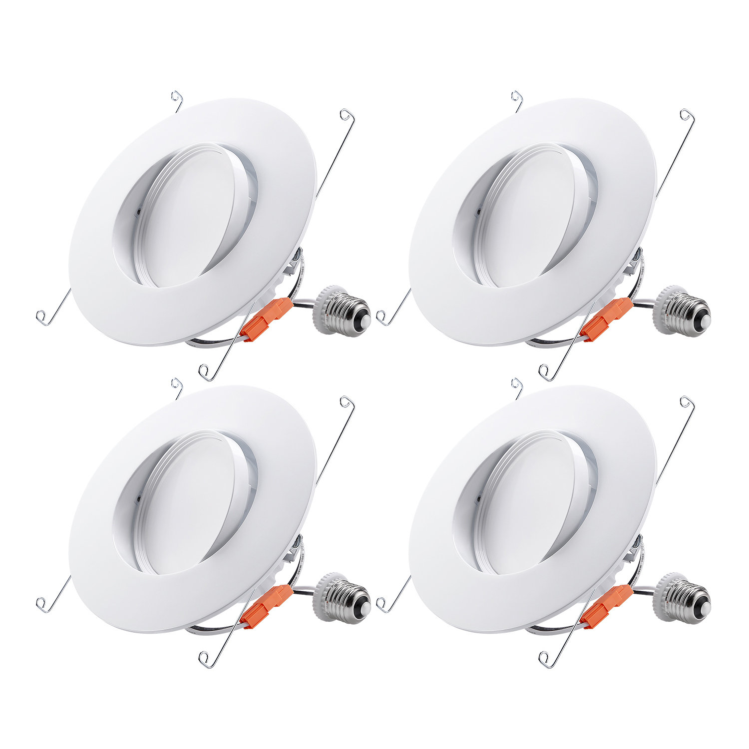 TORCHSTAR Commercial Grade LED Gimbal Recessed Light, Dimmable Retrofit ...