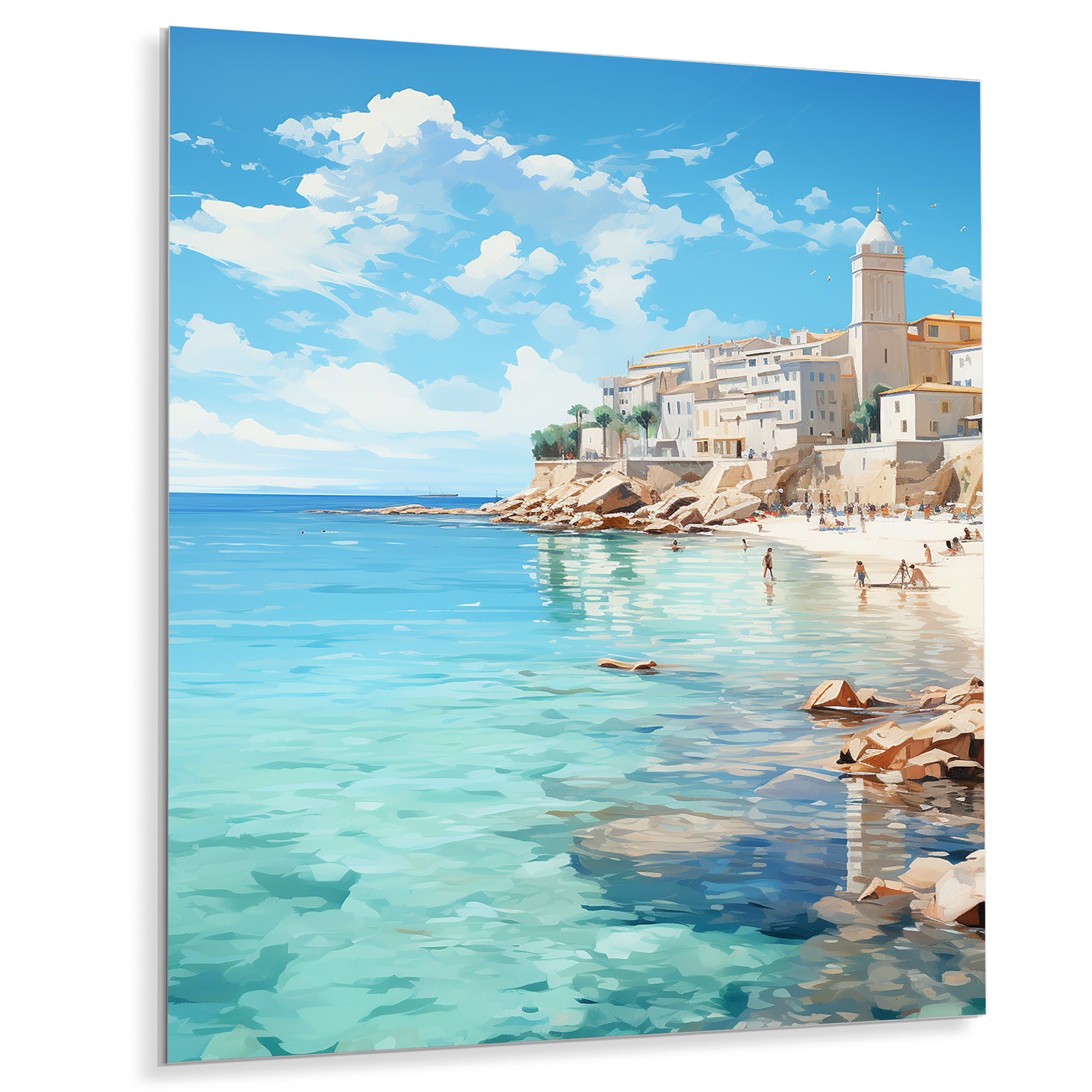 Highland Dunes French Seaside At Antibes III - Nautical & Beach Metal ...