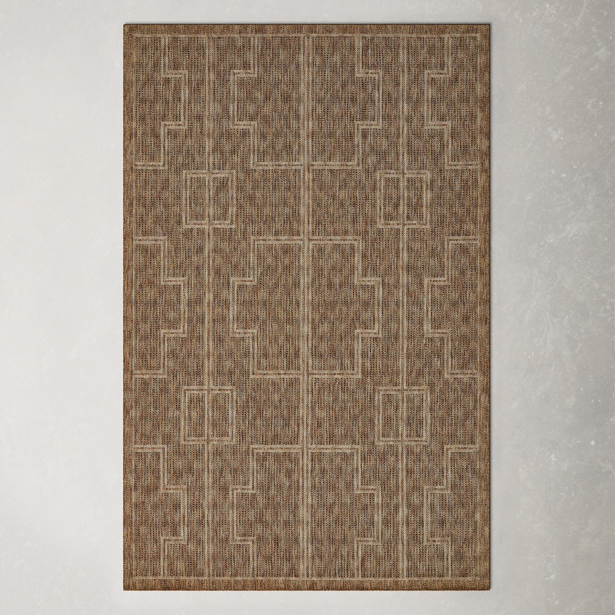 AllModern Ava Moroccan Brown/Beige Indoor / Outdoor Area Rug & Reviews ...