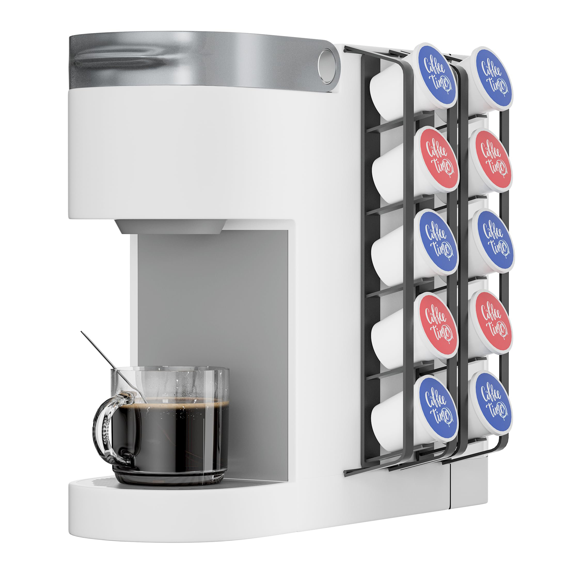 KES Coffee Pod Storage Coffee Pod Holder for Keurig K-Cup Side Mount ...
