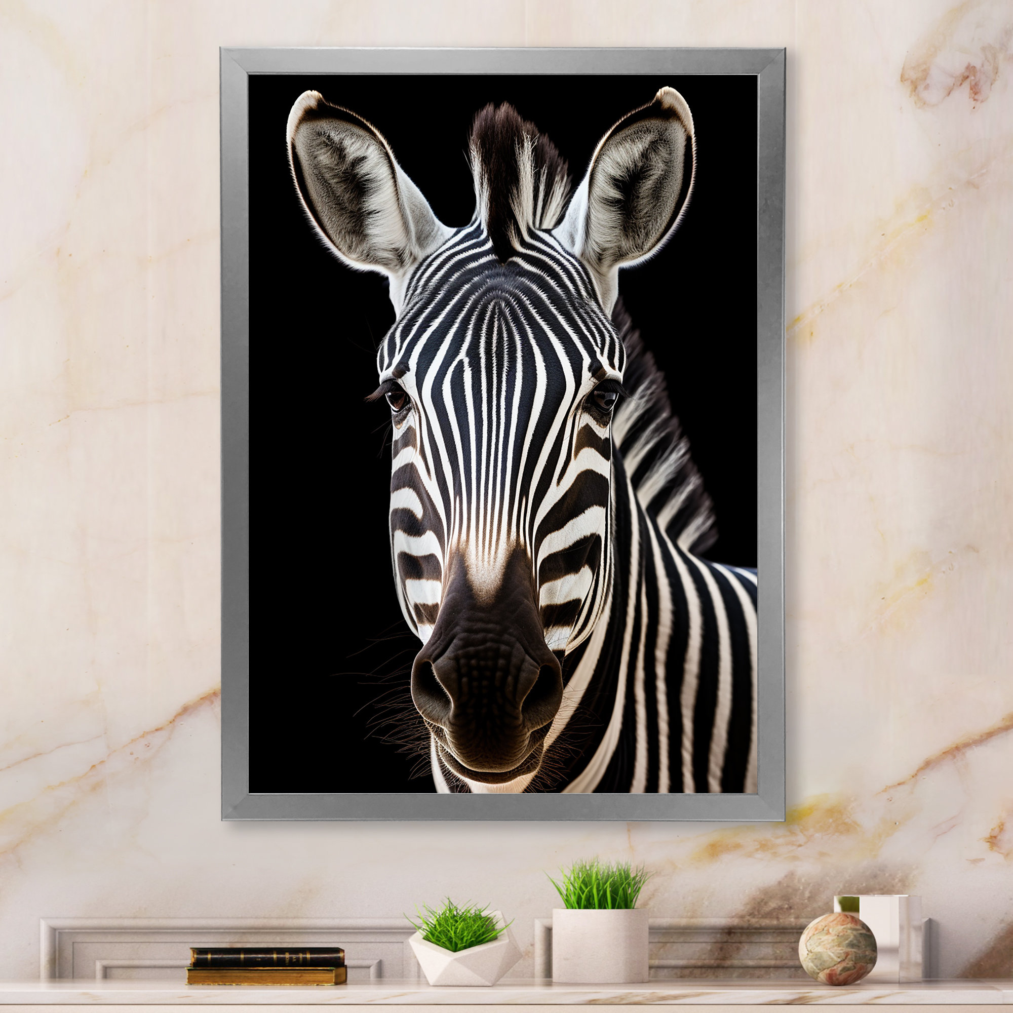 Design Art Striking Zebra Patterns IV Framed On Canvas Print - Wayfair ...