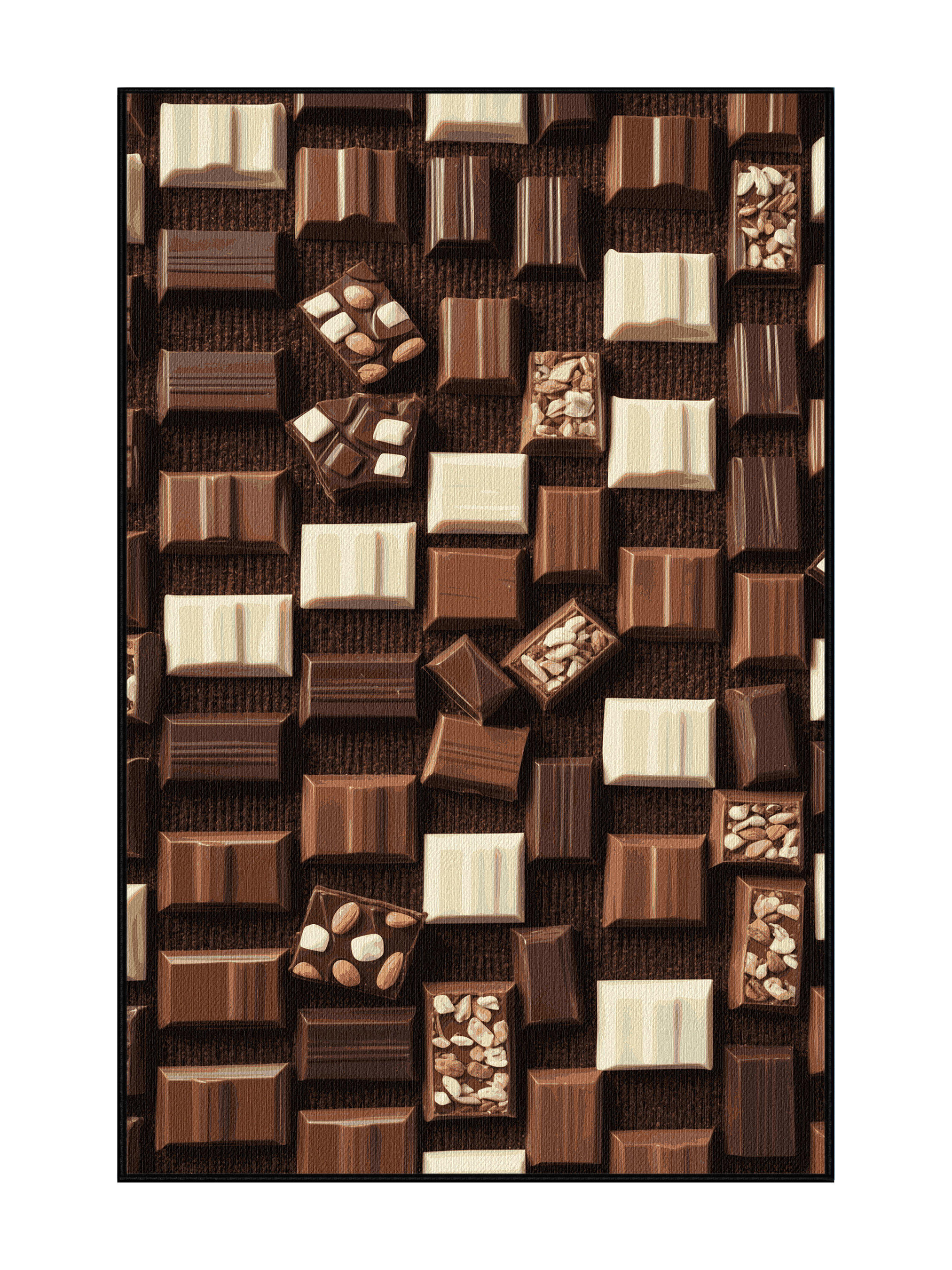 Dakota Fields Washable Chocolate Bars Desserts Area Rug | Wayfair