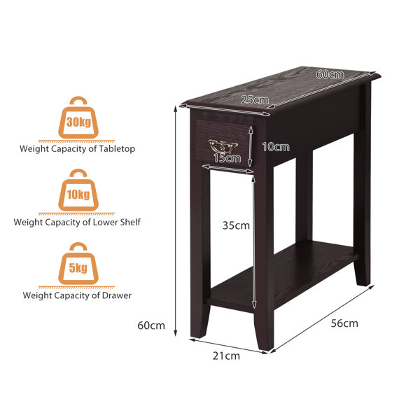 Three Posts Avon Side Table with Storage & Reviews | Wayfair.co.uk