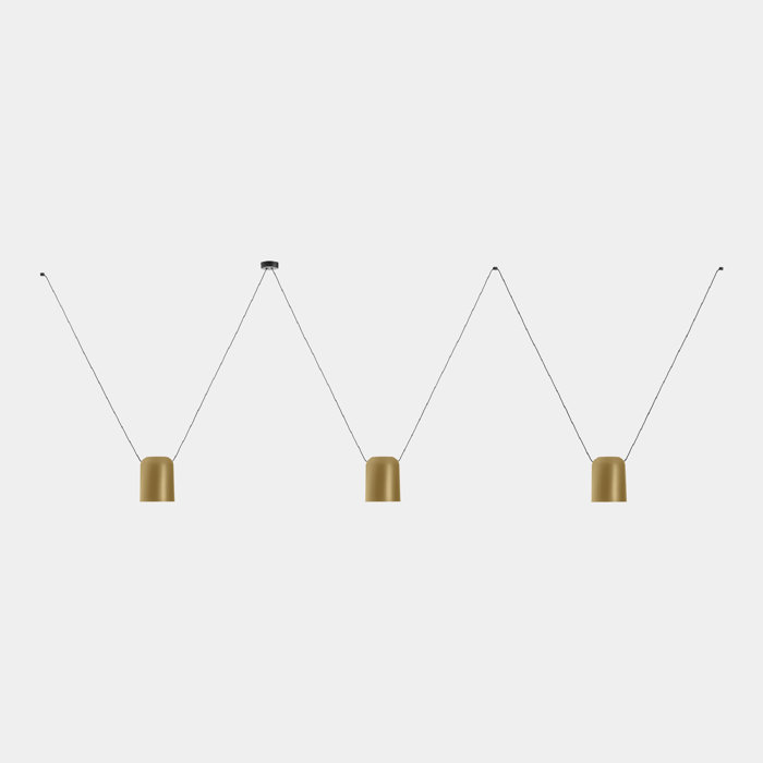 LedsC4 Attic Lateral Pendant Central Canopy Cable 3 Cylinder | Wayfair