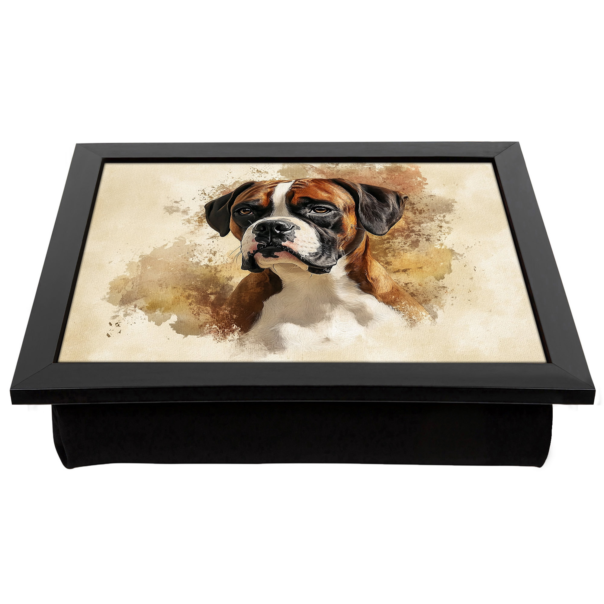 17 Stories Boxer Dog Vol.3 Lap Tray with Cushion | Wayfair.co.uk