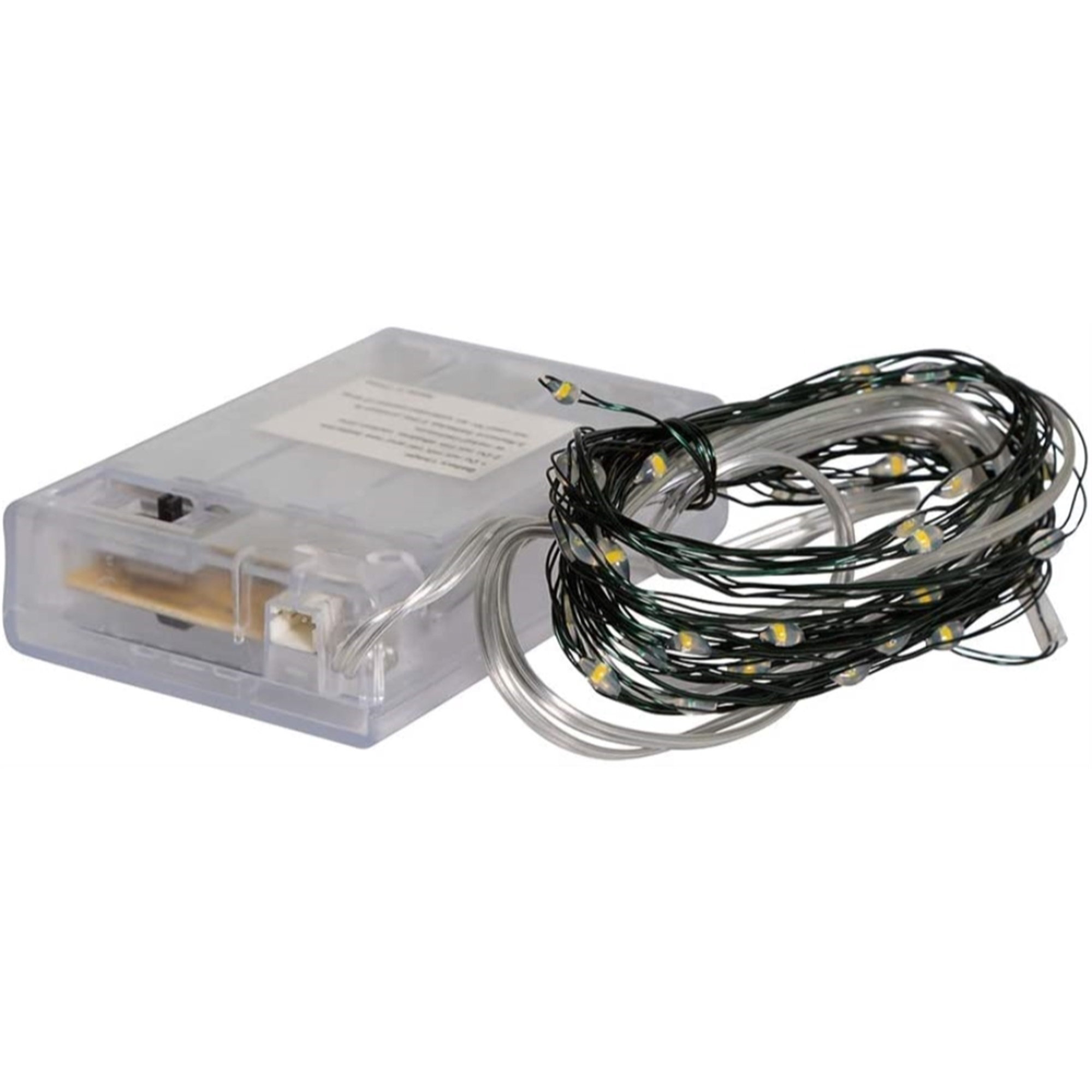 Kurt Adler 13.39' Outdoor LED Battery Powered 50 - Bulb Standard String ...