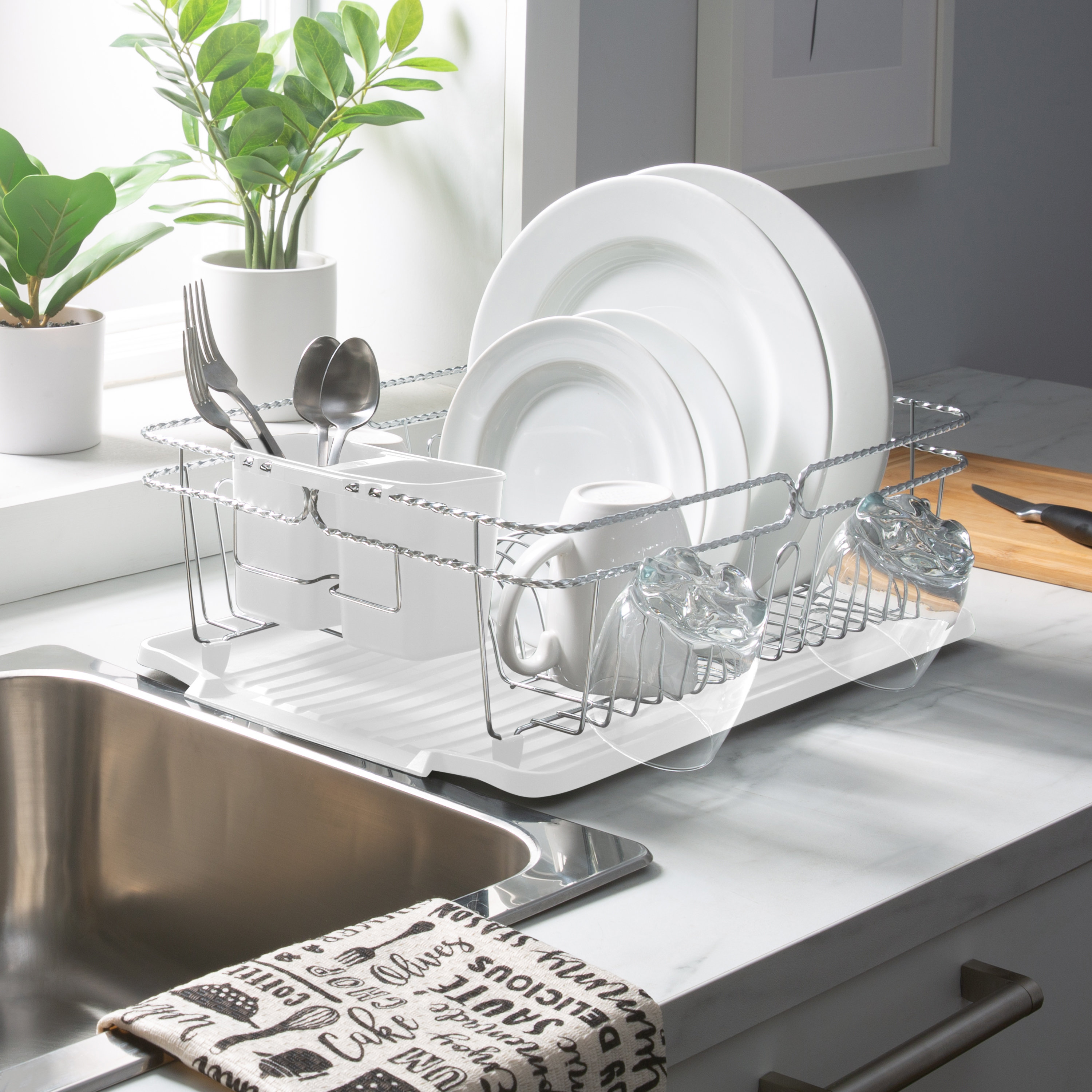 Kitchen Details Twisted Countertop Dish Rack & Reviews | Wayfair