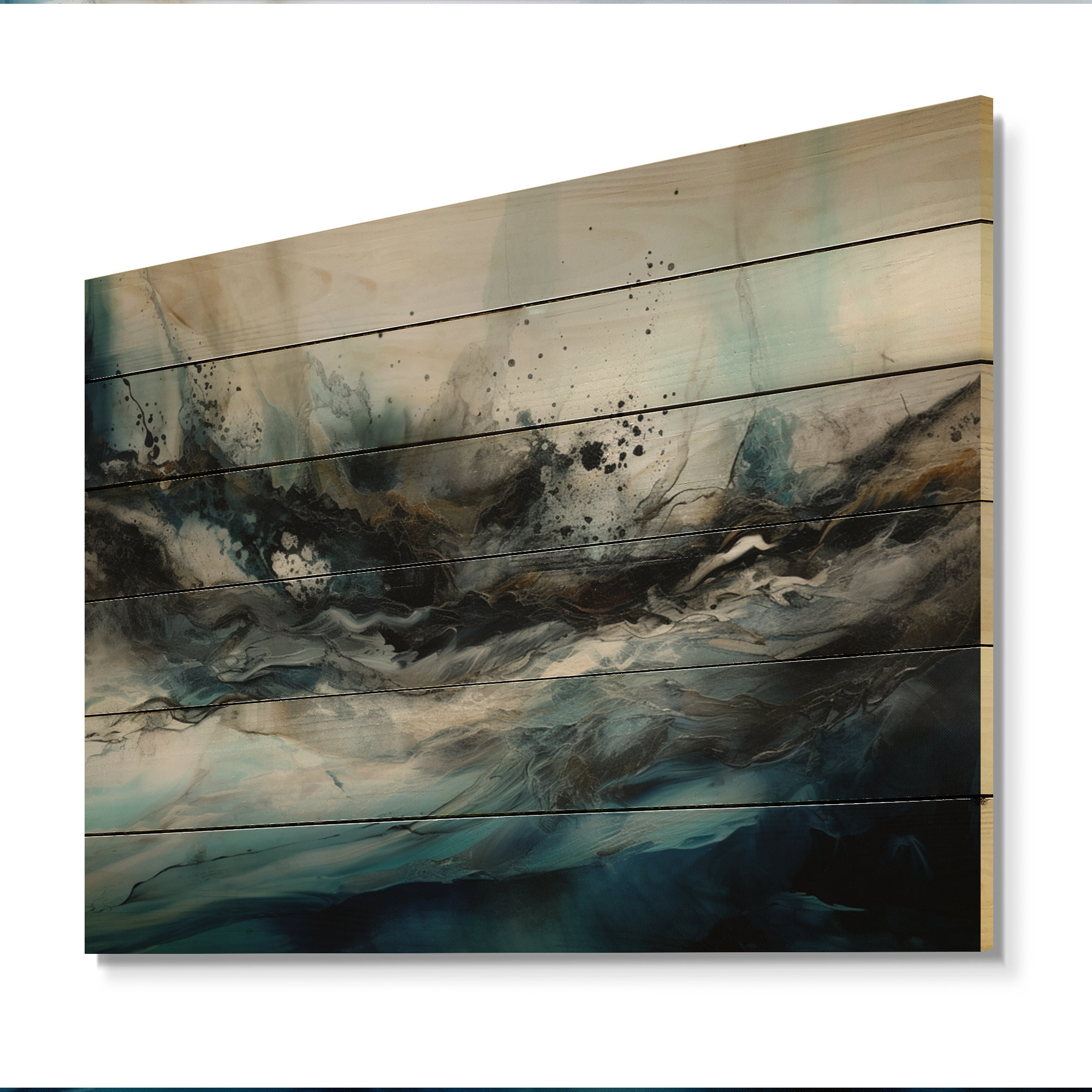 Brayden Studio® Blue And The Essence Of Nature III On Wood Print | Wayfair