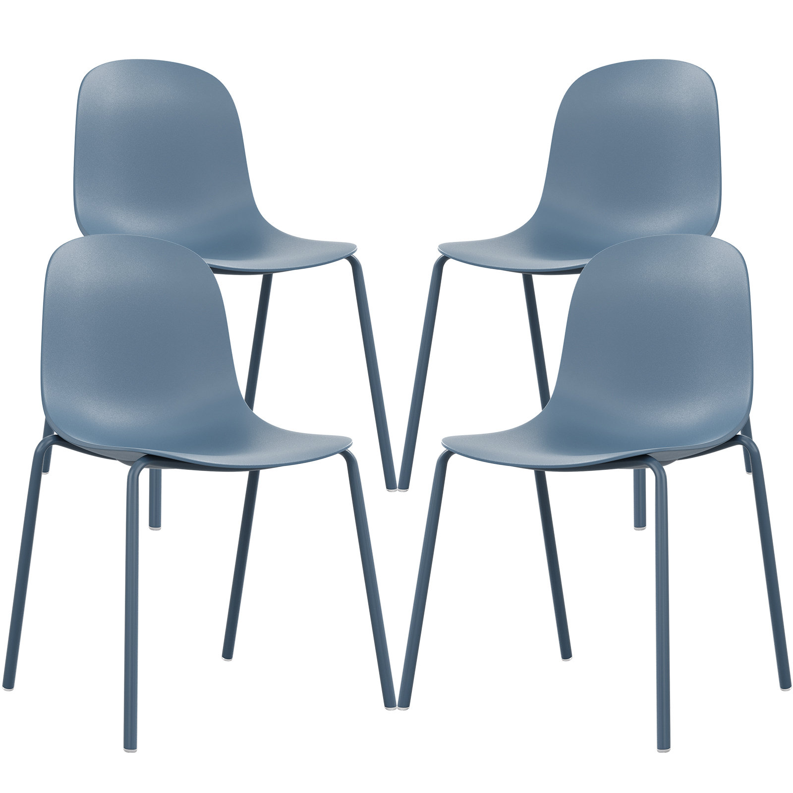 George Oliver Modern Stackable Indoor Dining Chairs & Reviews | Wayfair