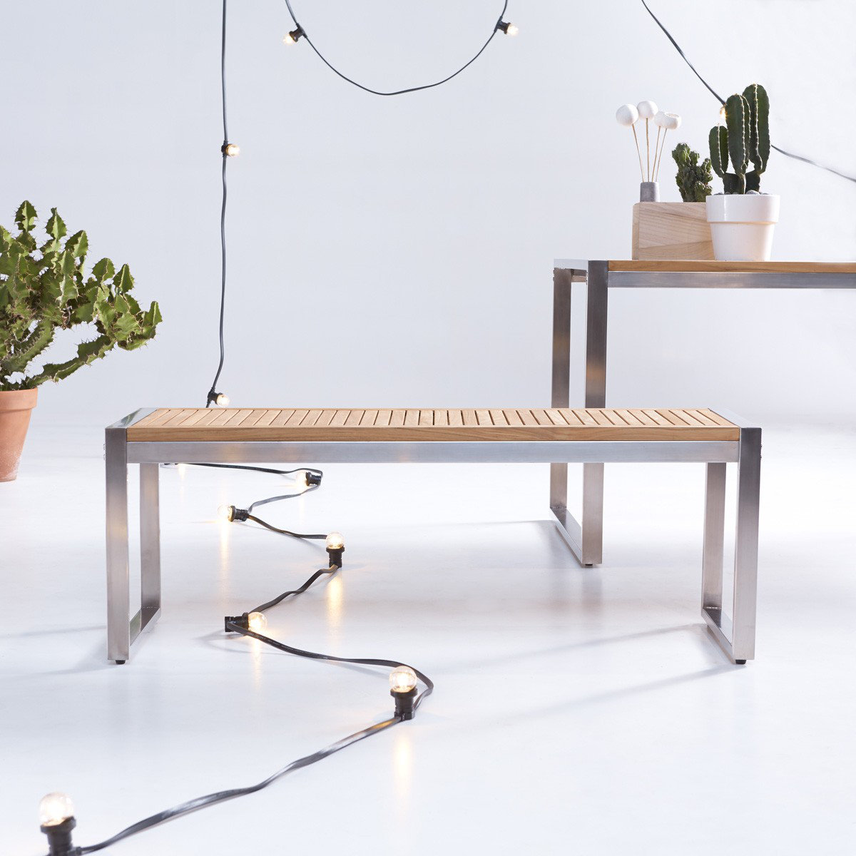 Tikamoon Arno Steel Bench | Wayfair.co.uk