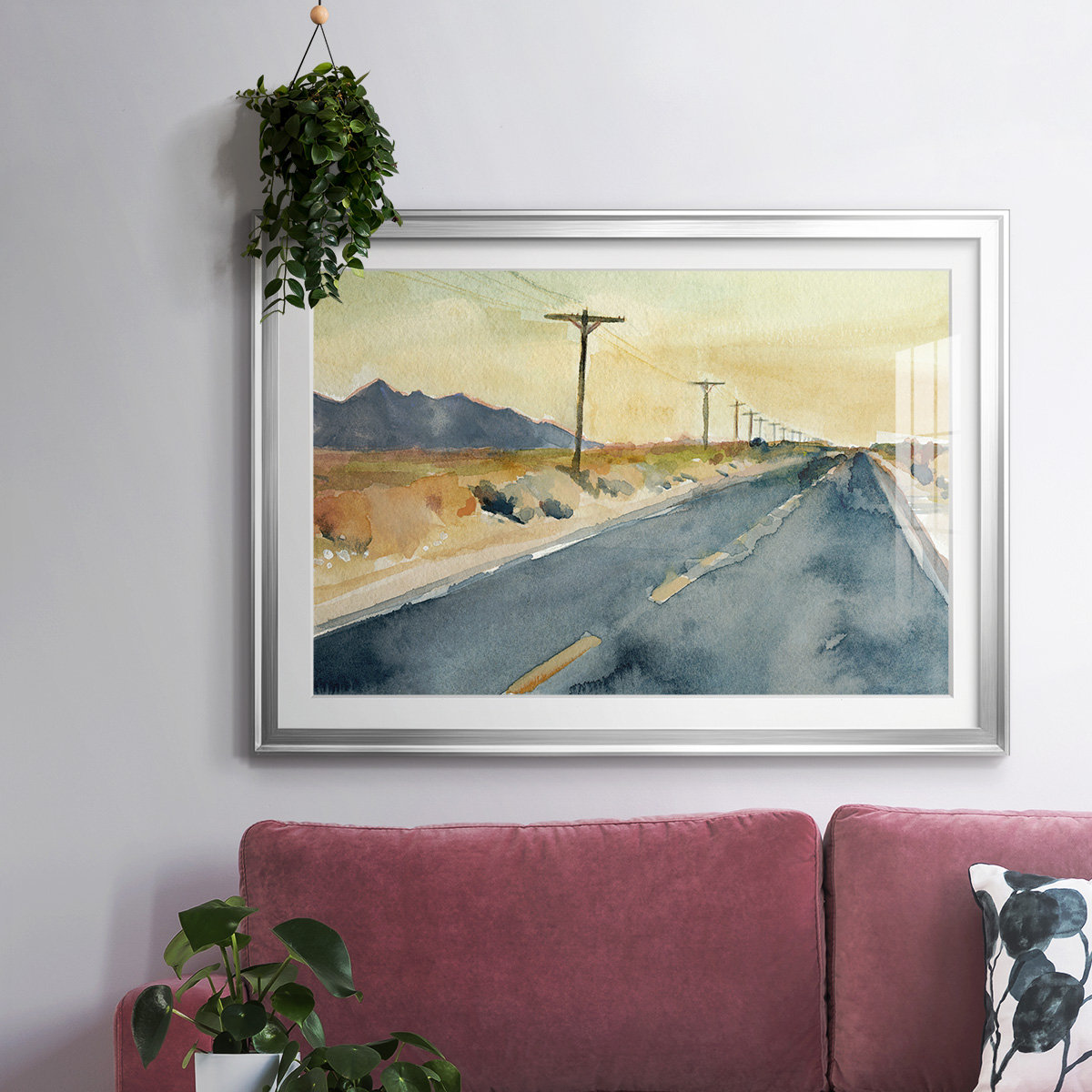 Winston Porter Deserted Highway II Framed On Paper Print | Wayfair