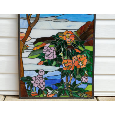 Bungalow Rose Plants & Flowers Window Panel | Wayfair