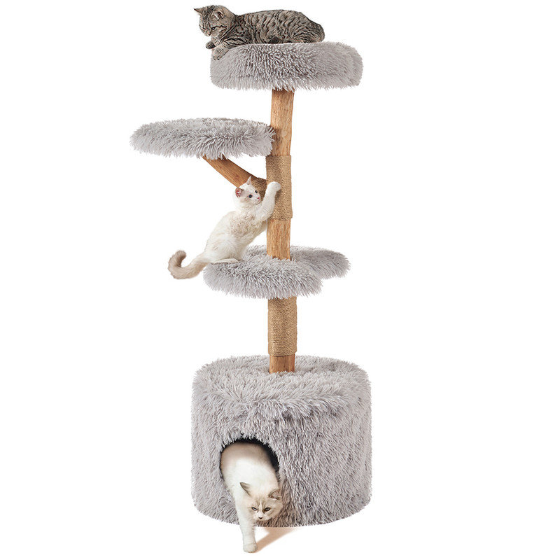 Tucker Murphy Pet™ Real Branch Cat Tree Tower with Cat Condo Scratching ...
