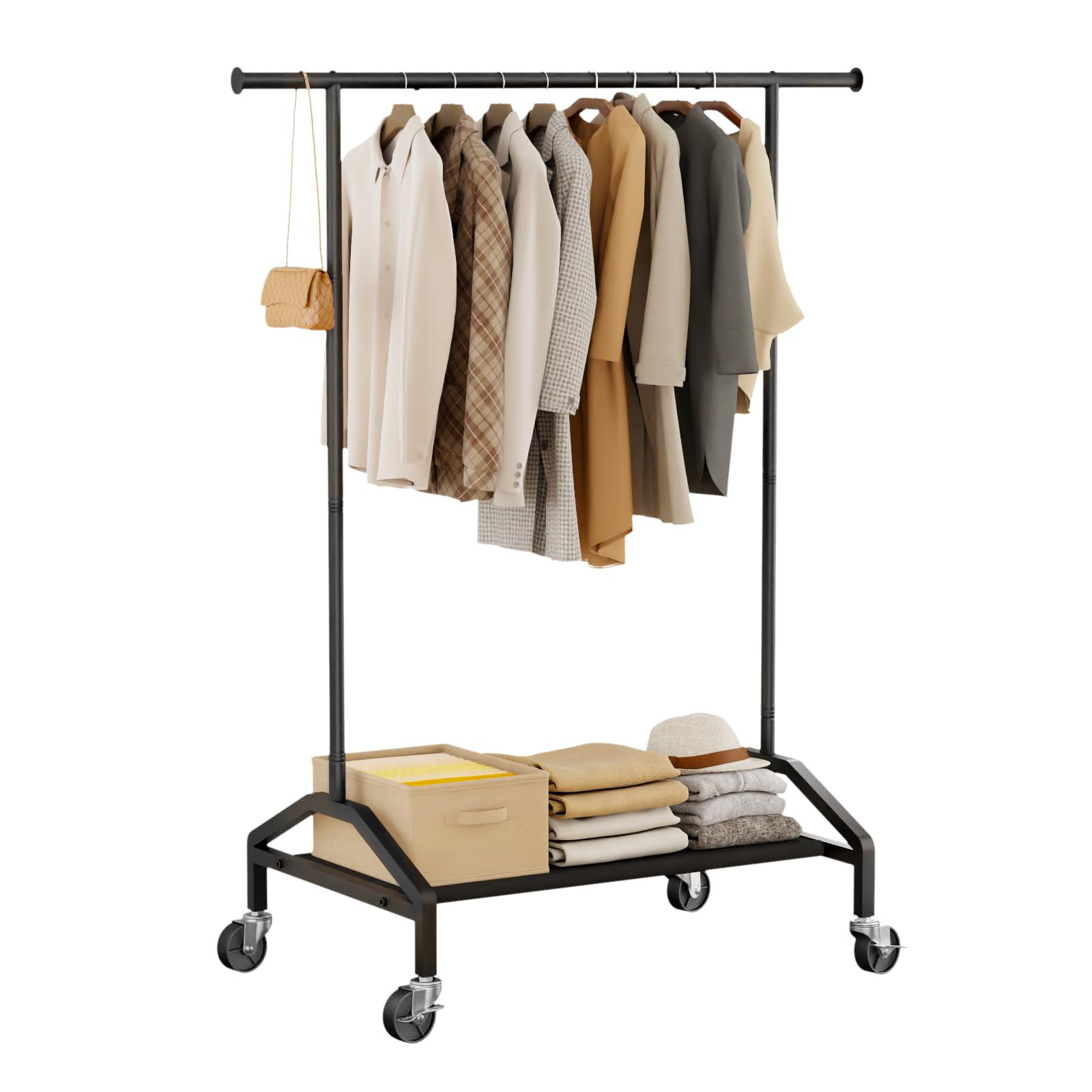 Rebrilliant Clothes Racks For Hanging Clothes Rolling Clothes Rack ...