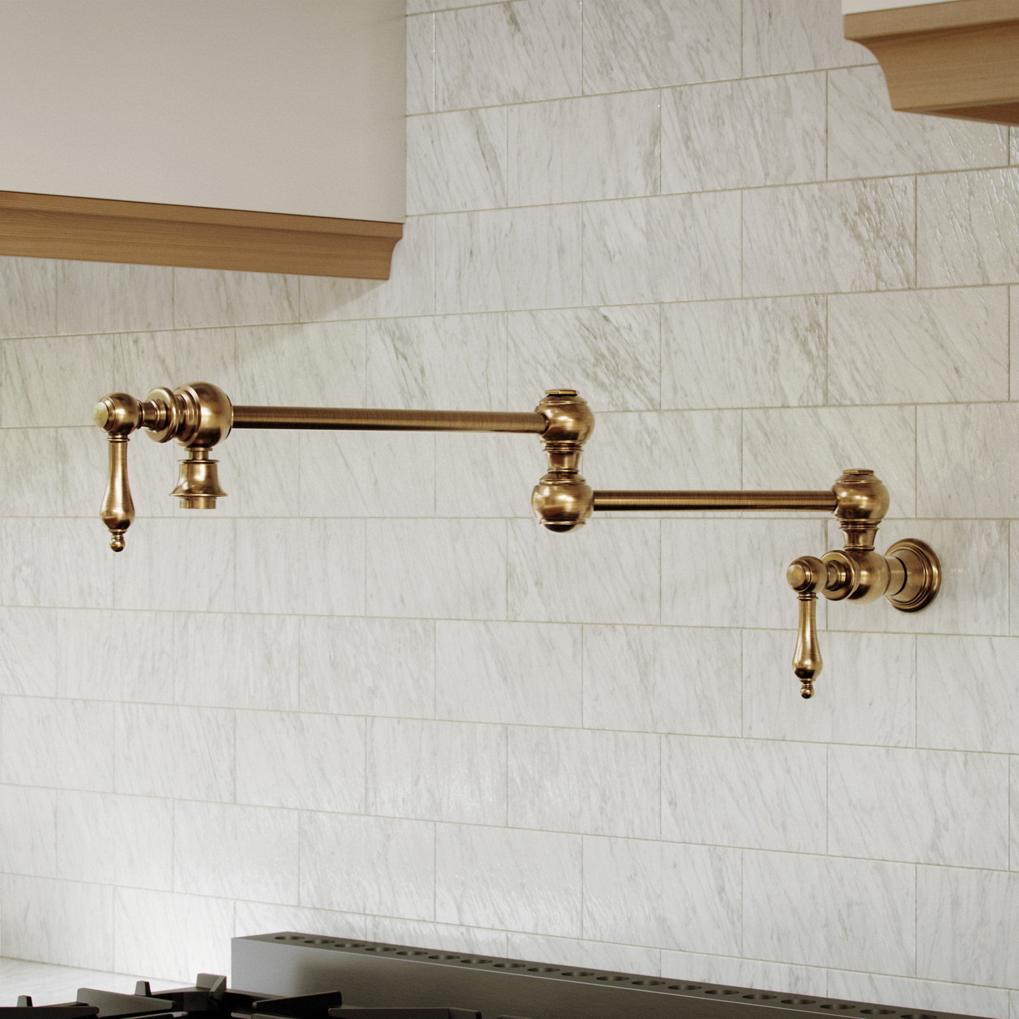 Whitehaus Collection Wall Mount Retractable Swing Spout Pot Filler ...