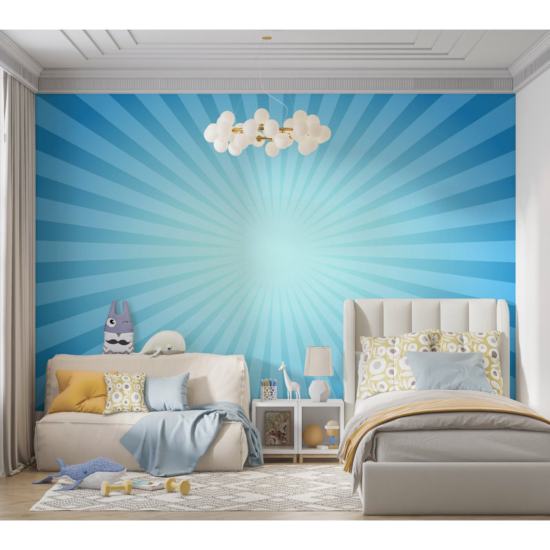 sunburst mural
