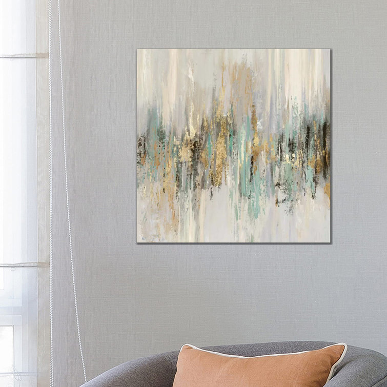 Metro Lane Dripping Gold II by Tom Reeves Acrylic Print | Wayfair.co.uk