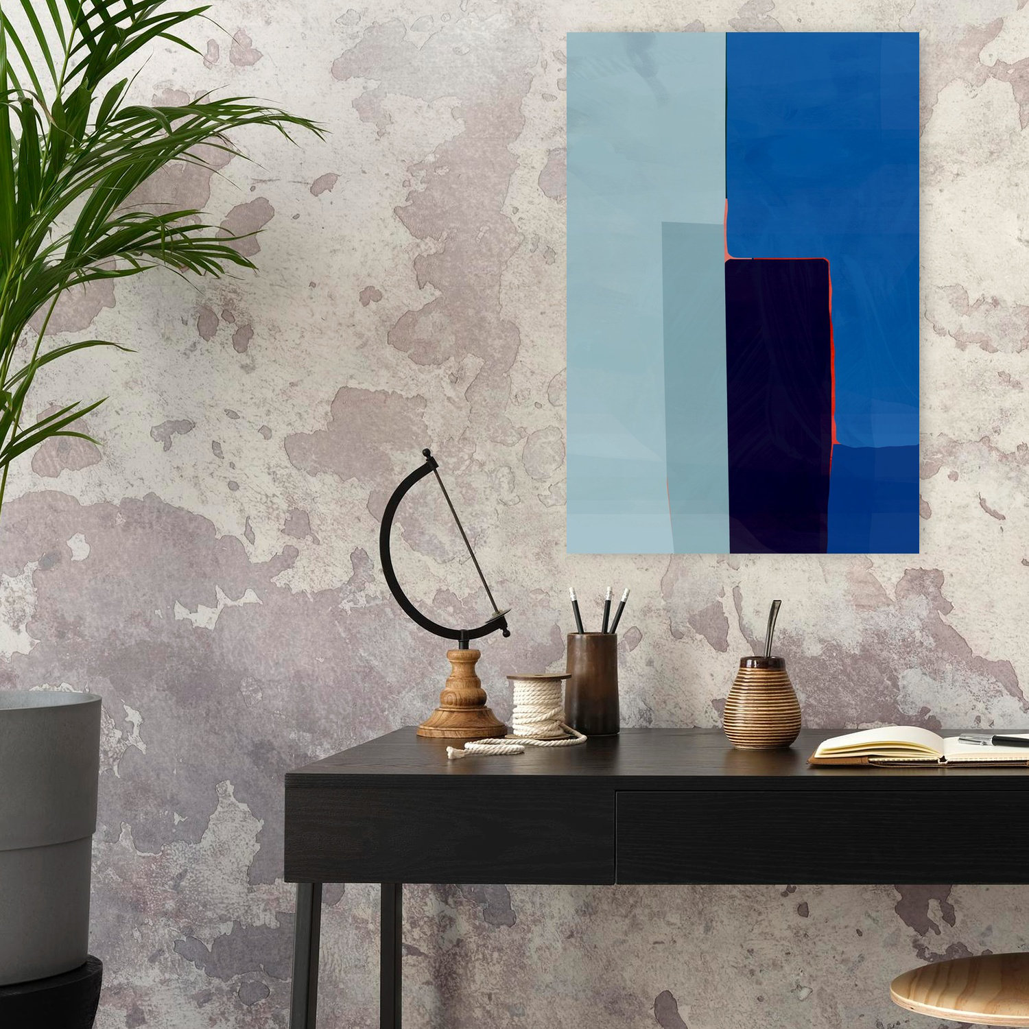 Latitude Run® Colour Bar Symphony II Abstract Bold Geometric Art | Wayfair