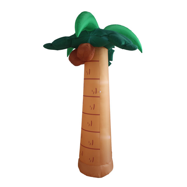 Bayou Breeze 8 Foot Tall Jumbo Summer Party Inflatable Palm Tree with ...