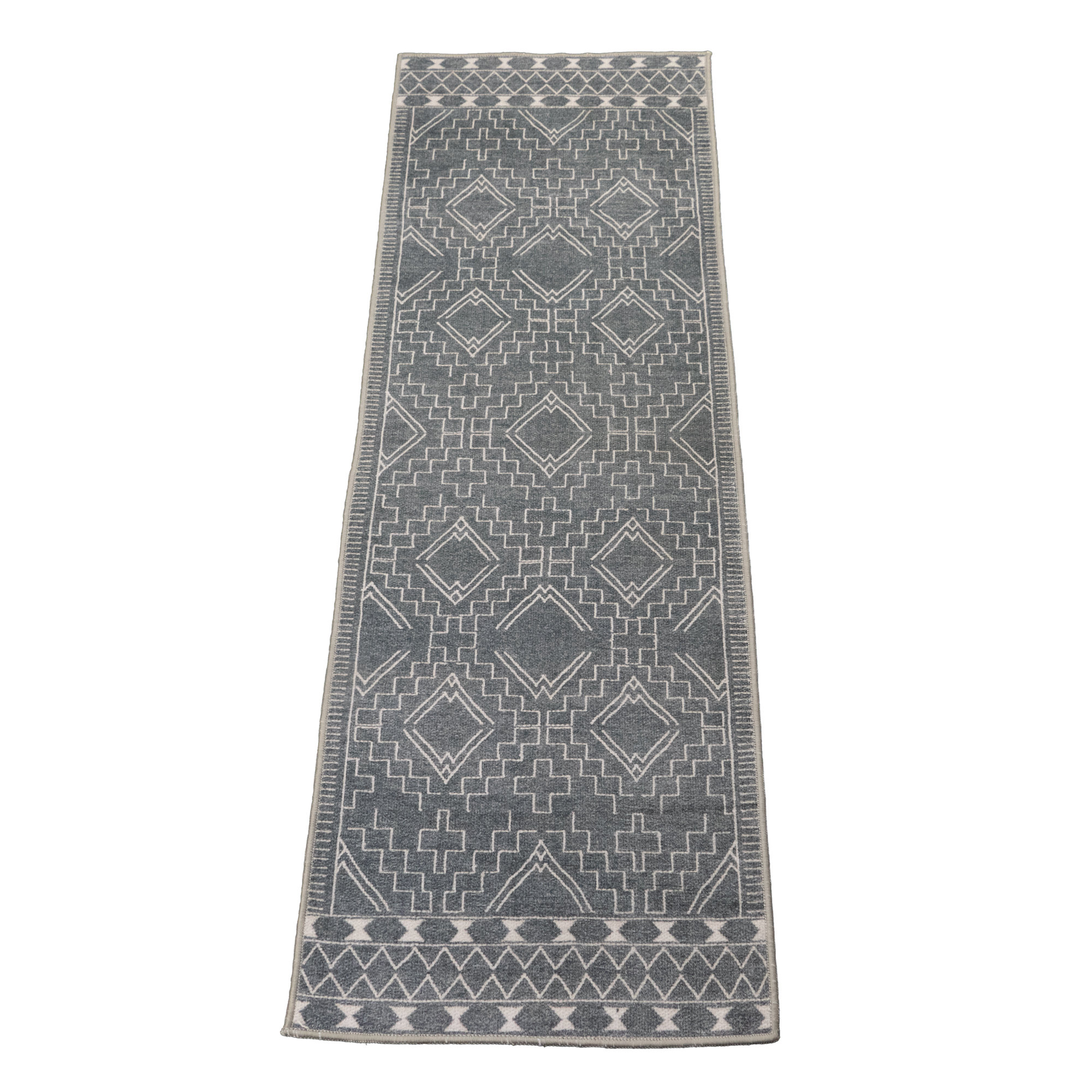 Union Rustic Machine Washable Printed Runner Rug Slip Resistant Latex ...