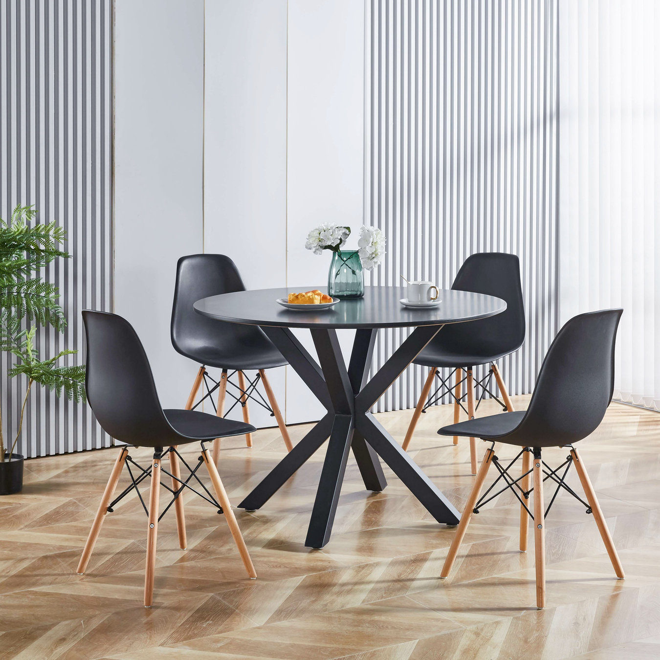 George Oliver Round Dining Table Set Round Kitchen Table Set Round ...