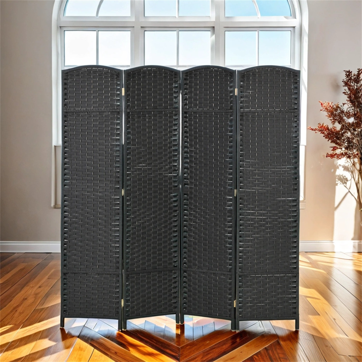 Lark Manor™ Ayondela 63'' W x 67'' H 4 - Panel Folding Room Divider ...
