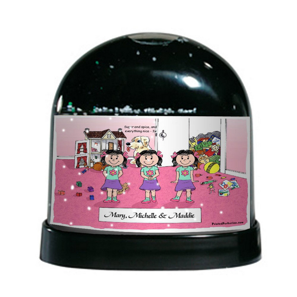 The Holiday Aisle® Friendly Folks Cartoon Caricature Girls Triplets ...