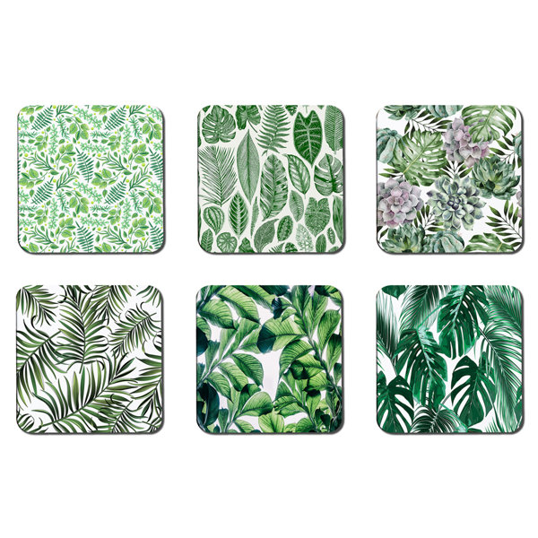 Bay Isle Home Square 6 Piece Coaster Set | Wayfair.co.uk