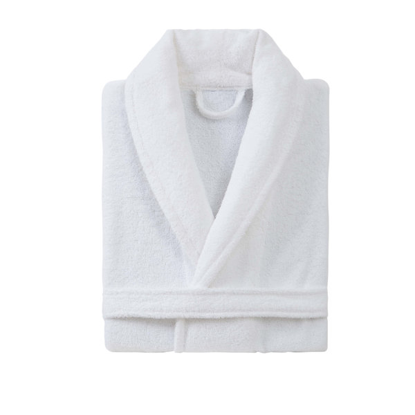 Winston Porter Blom Serene 100% Turkish Cotton Terry Cloth Bathrobe ...