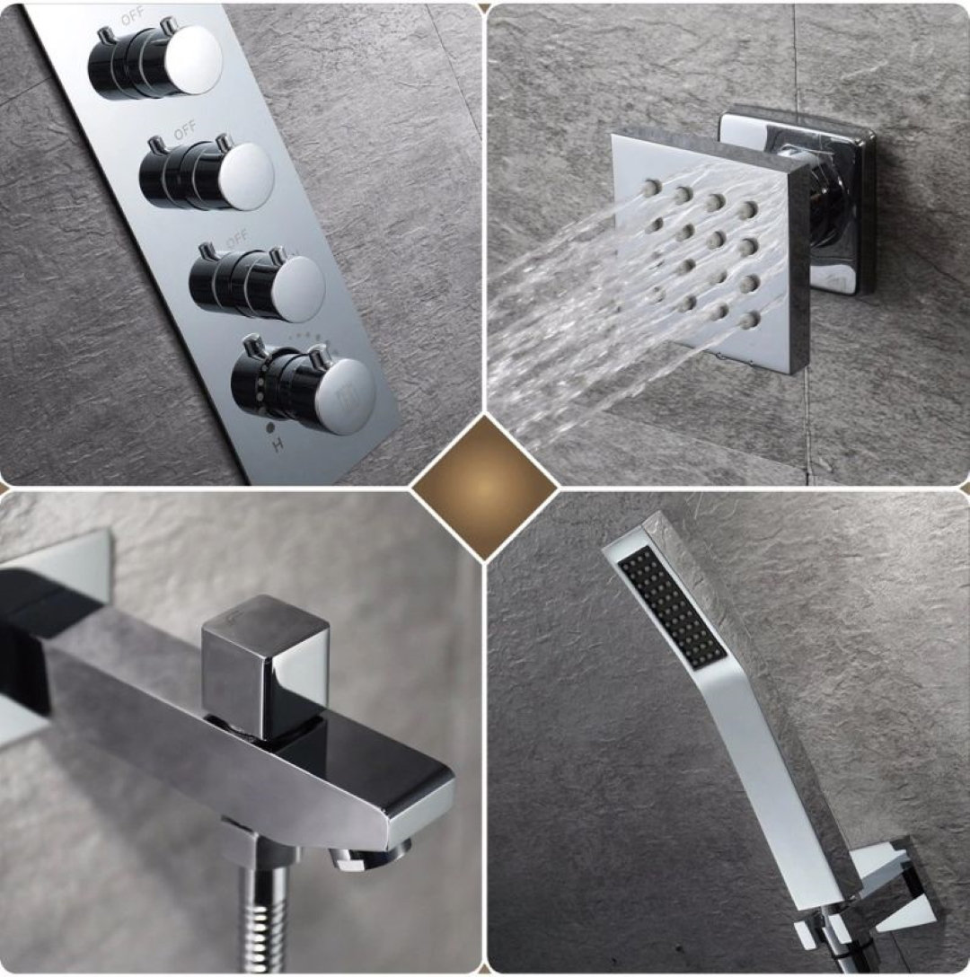 Juno Showers Juno Musical LED Ceiling Shower Head with Bluetooth ...