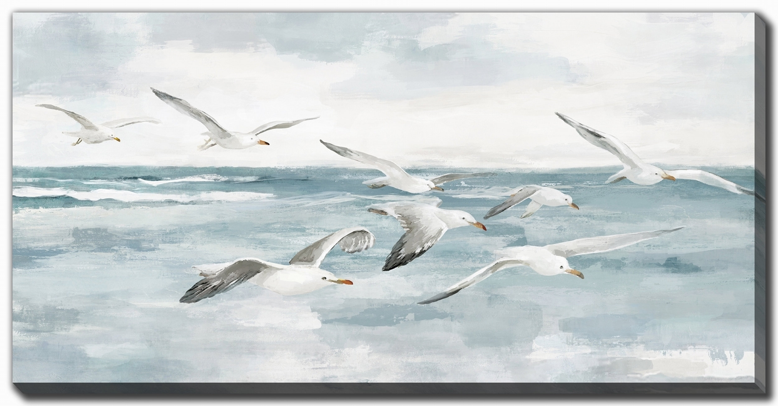 Art Source Gulls In Flight Canvas Wall Art | Wayfair