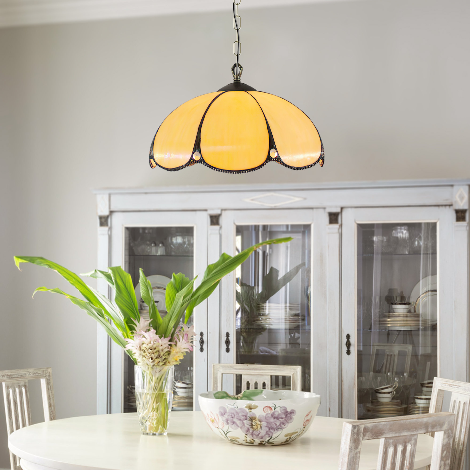 House of Hampton Jeanean 1- Light Dimmable Geometric Chandelier ...