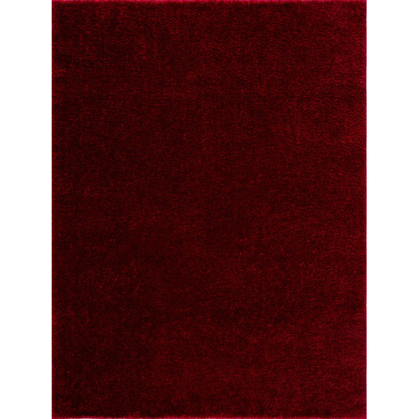 Mercer41 Frejya Performance Burgundy Plush Pile Area Rug | Wayfair